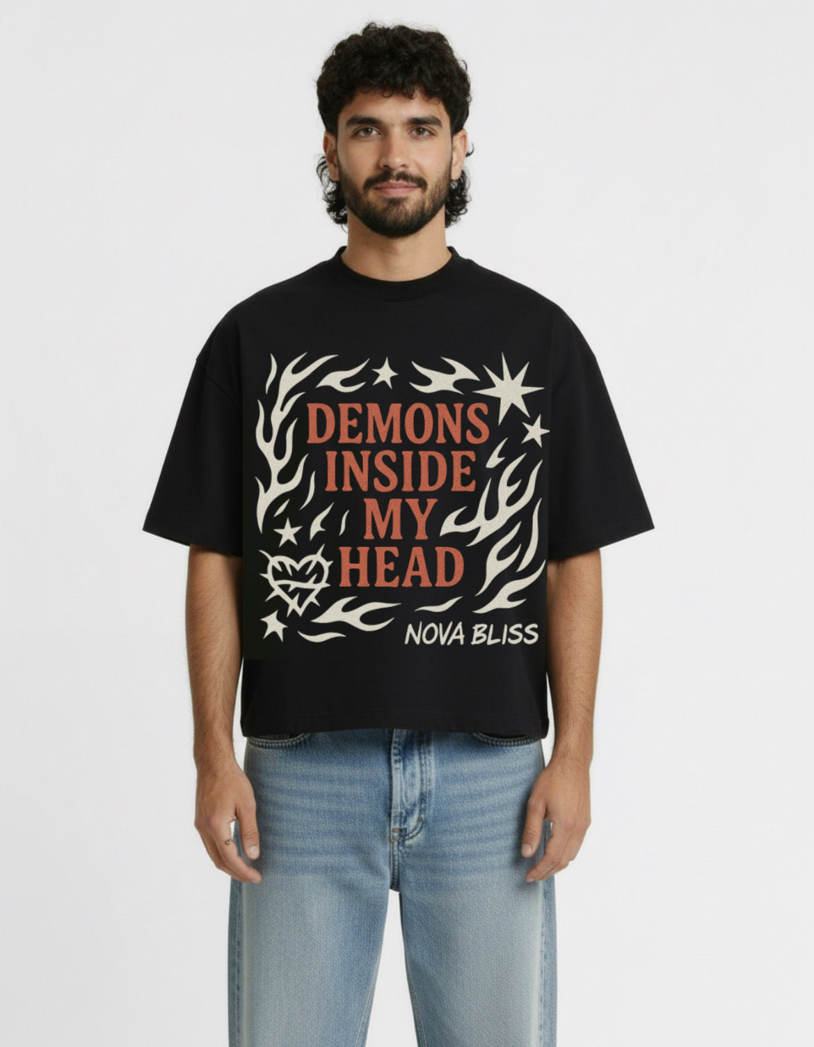 Demons In My Head Black Tee – Nova Bliss